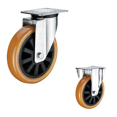 PU 75mm Low Profile Heavy Duty Casters , 500kg High Capacity ...