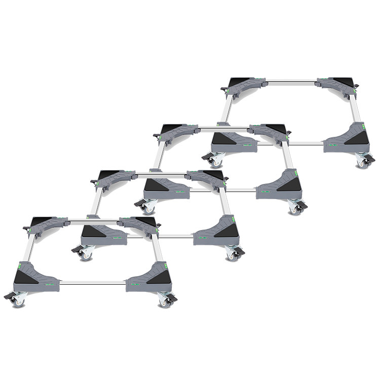 Square Shape Size Adjustable Rolling Refrigerator Base Stands With Four ...