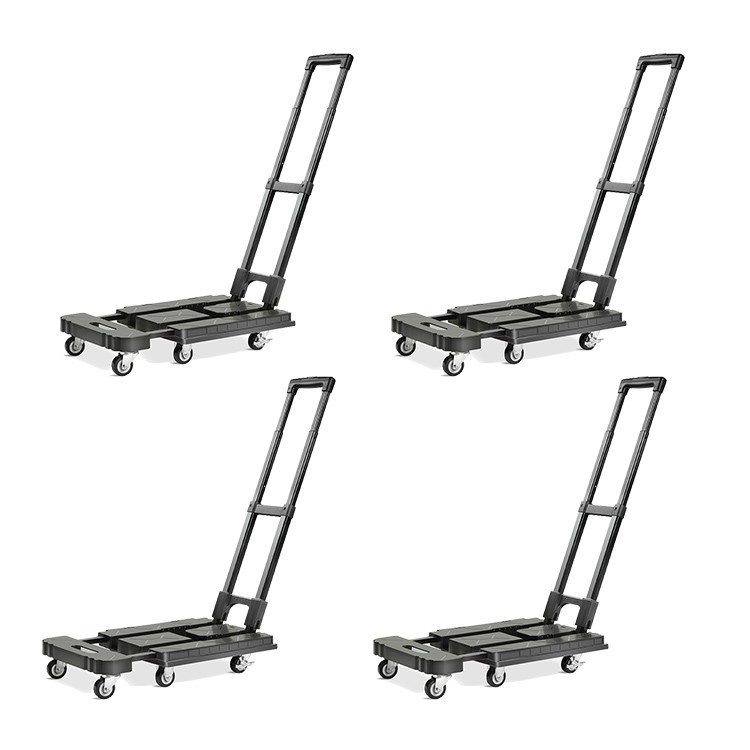 Combinable Folding Platform Trolley 100kg , Small Portable Trolley Cart ...