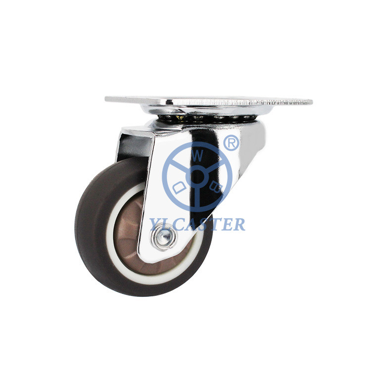 Floor Protecting Furniture Casters 360° Rotating Plate Wheel Swivel ...