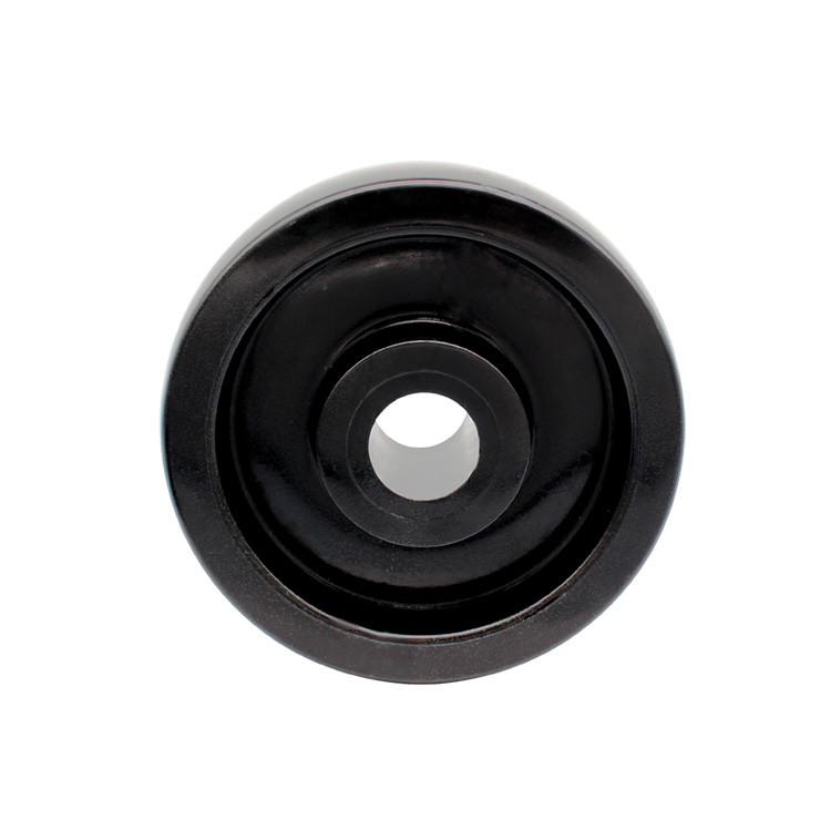 150MM Black Glass Fiber Filled Nylon Wheel For Heavy Duty Industrial ...