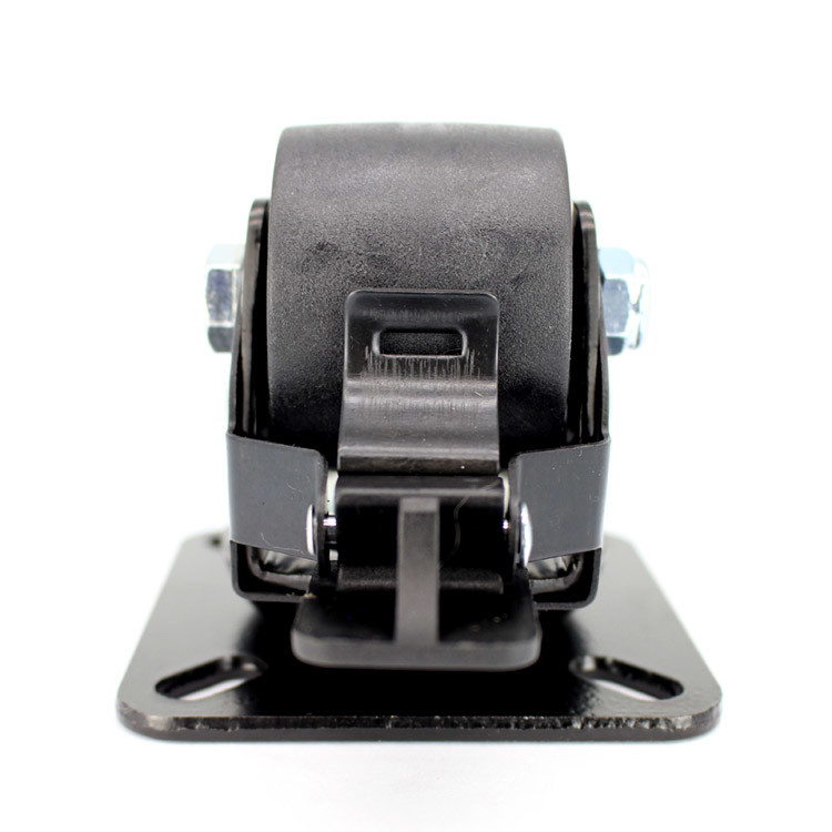 350KG Swivel Lock Low Profile Casters 50x38mm Solid Nylon Wheels For ...