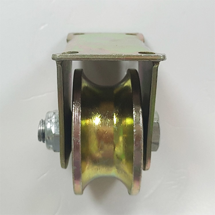 4" U Groove Wheels Solid Steel 1100LBS Capacity U Shape Rail Casters ...