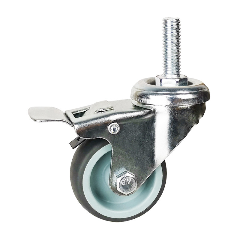 Swivel Lock Light Duty Steel Casters Grey Wheels 2-4 Inches Radius - Up ...