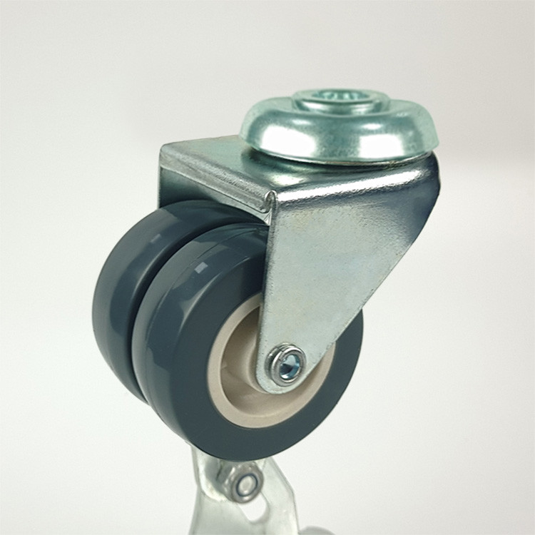 360 Degree Rotating Hole Head 3 Inch Double Locking Casters For Freezer ...