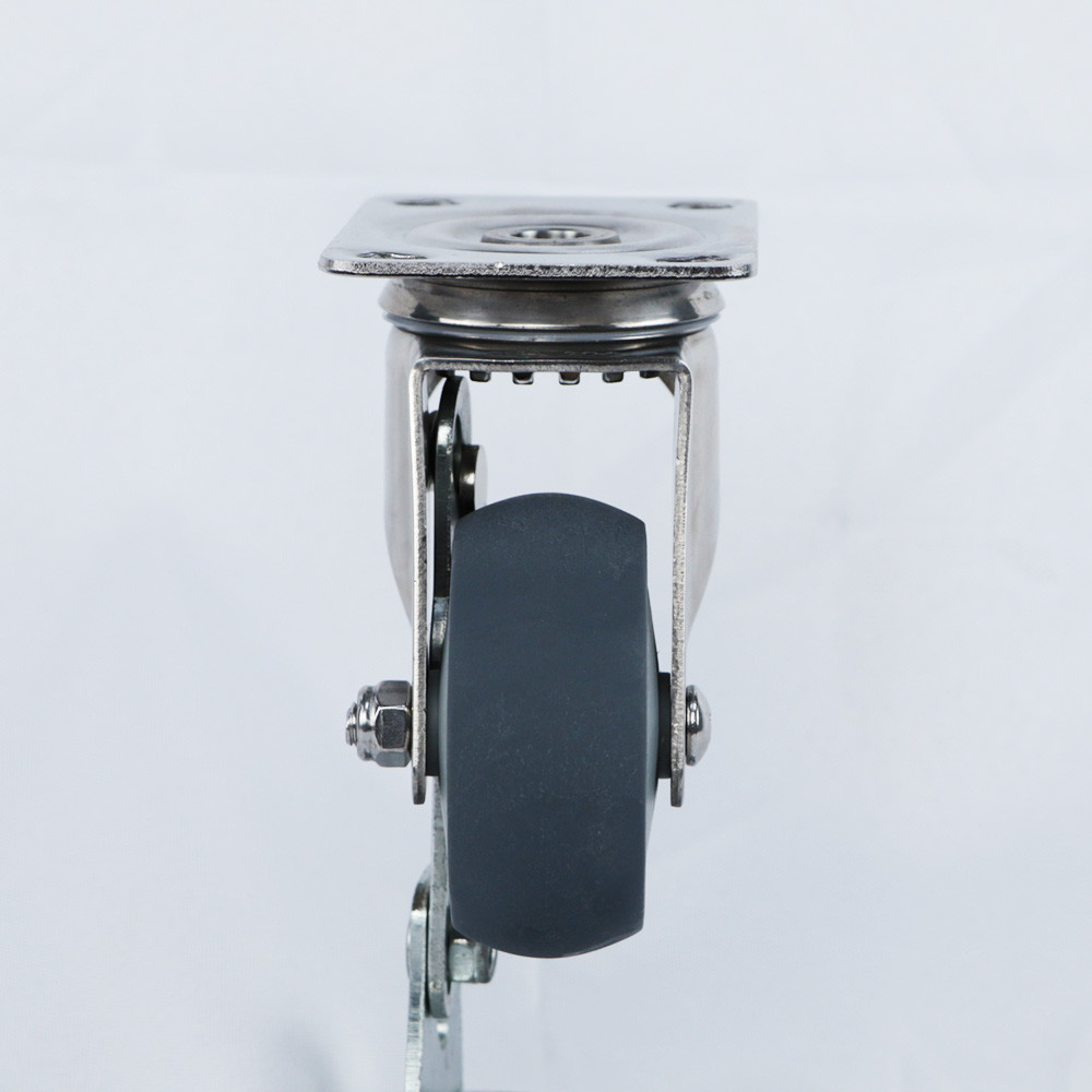 3 Inch 304 Stainless Steel Caster Wheels Flat Type Soft Wheel ...