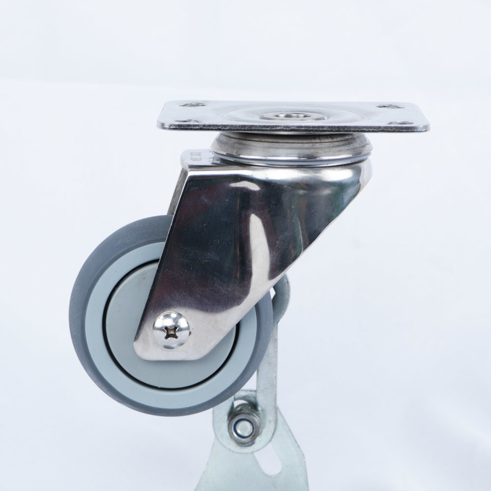 3 Inch 304 Stainless Steel Caster Wheels Flat Type Soft Wheel ...