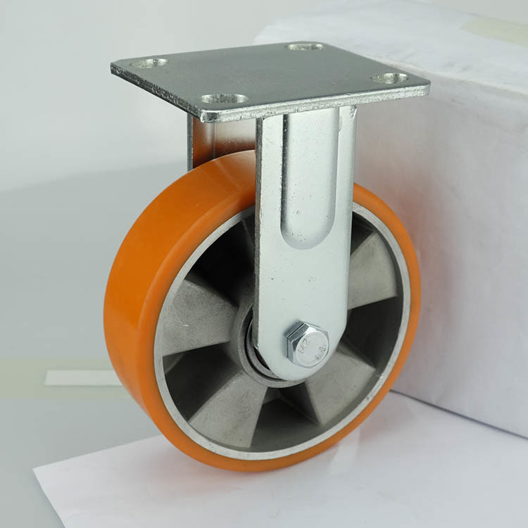 6 Inch Heavy Duty Aluminium Core Polyurethane Caster Wheels 400KG Load ...