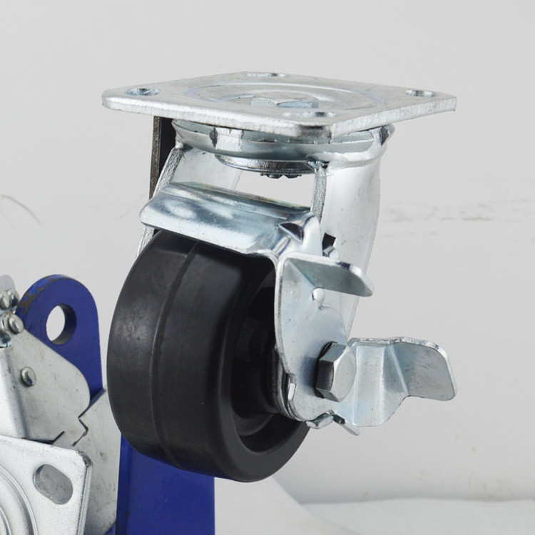 4" Solid Phenolic Wheel 300kg Loaded Capacity High Temperature Swivel ...