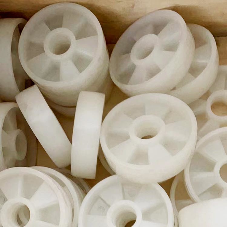 1650 1850 2050Nylon Hand Pallet Truck Wheels Solid White Drive Wheels ...