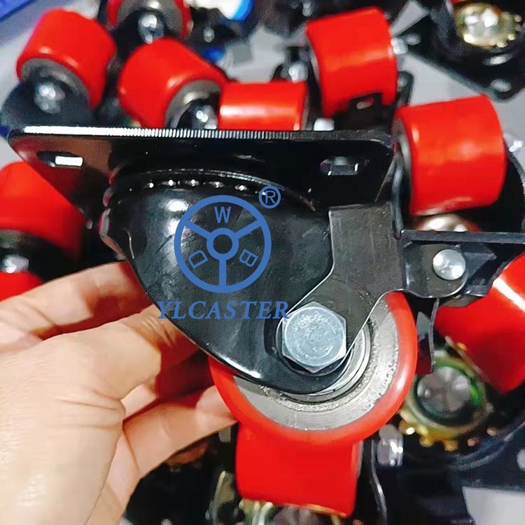 2 Inch Heavy Duty Iron PU Low Profile Casters High Quality Machine ...