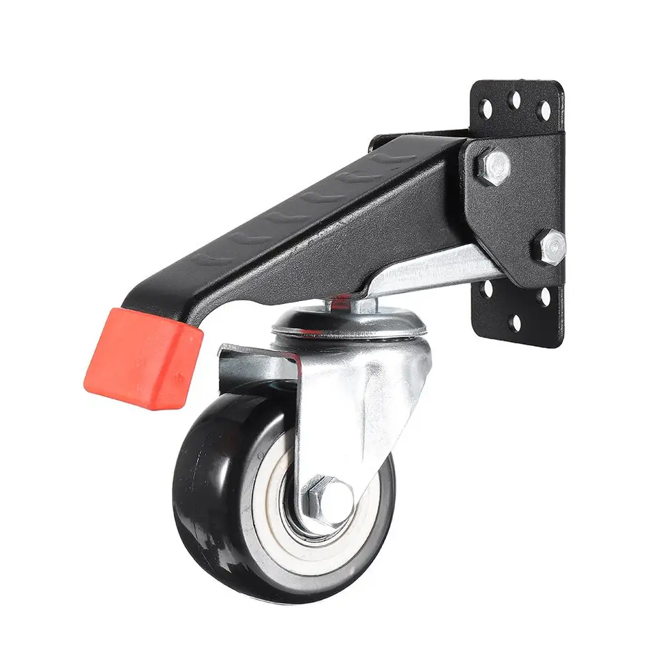 Heavy Duty Red Iron Wheel Center Ball Bearing Casters Up To 837lbs Load ...
