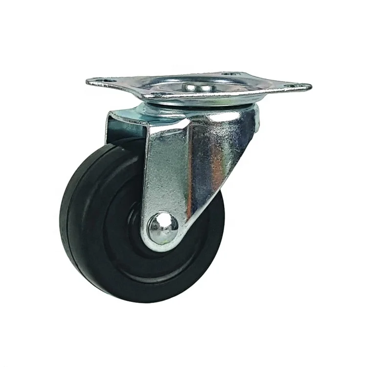Steel Plate Mount Light Duty Casters With Plain Bearing Plastic Wheel ...