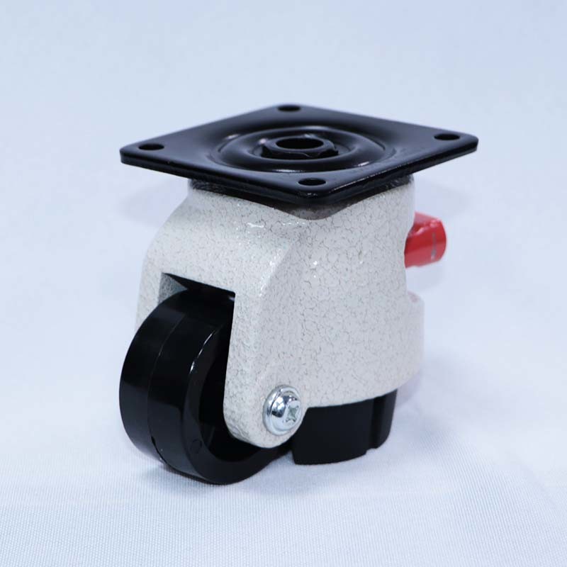 40F Adjustable Leveling Casters Aluminium Shell Plate Type Low Profile ...