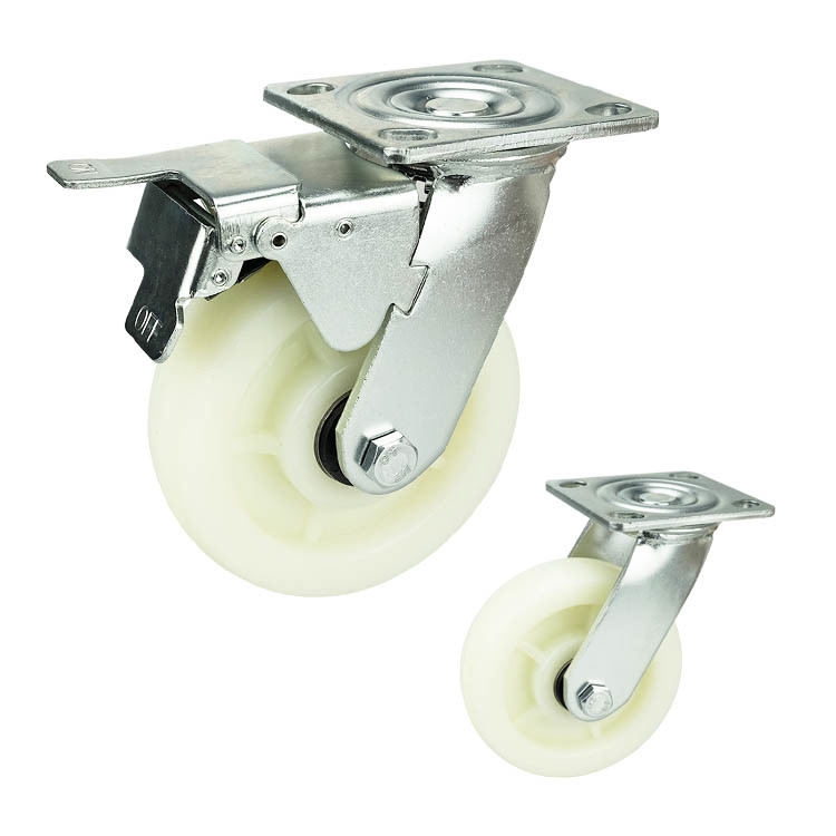 280kg Loading Heavy Duty Ball Bearing Wheels , 6 Inch Heavy Duty Swivel ...
