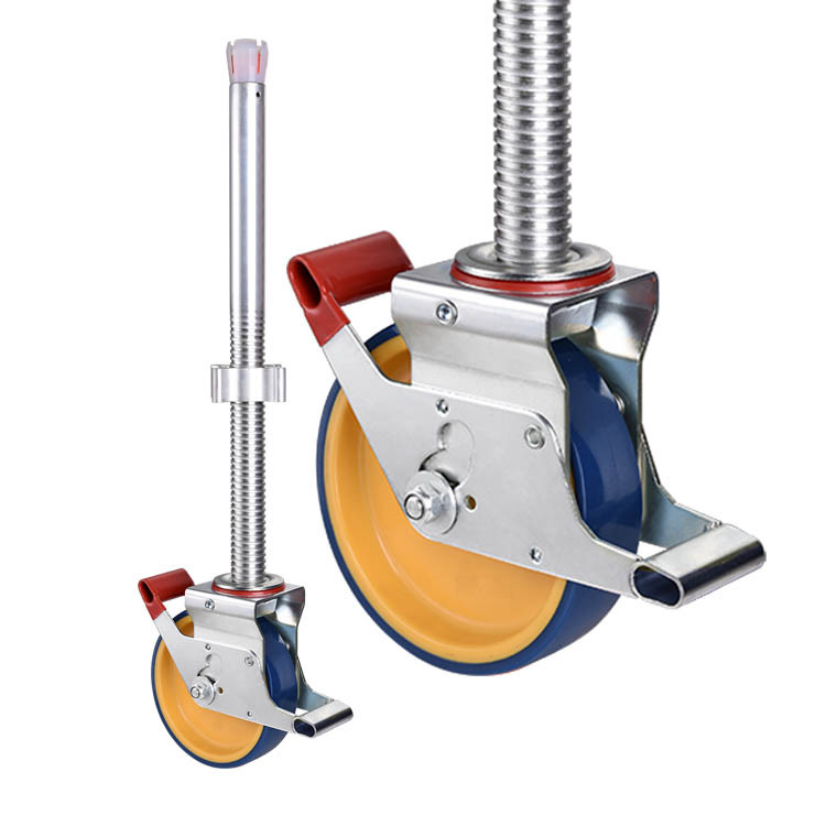 200/250kg Load Capacity Scaffoldings Heavy Duty PU Caster Wheels for ...