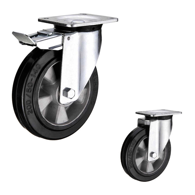 No Marking 350kg Loading 10 Inch Heavy Duty Caster Wheels With ...