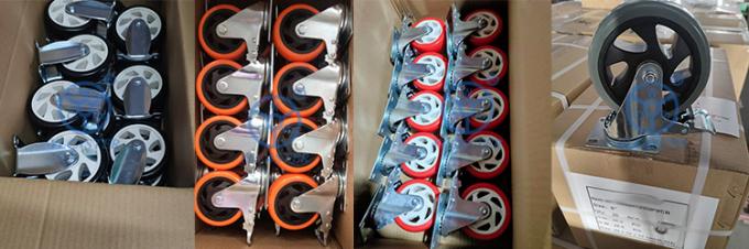 4 Inch Black PVC Hollow Core Caster Wheel Swivel Plate Ball Bearing