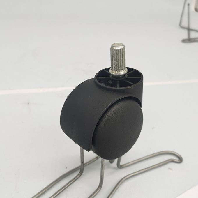 77LBS Capacity Twin Wheel Black Nylon Office Chair Casters With ...