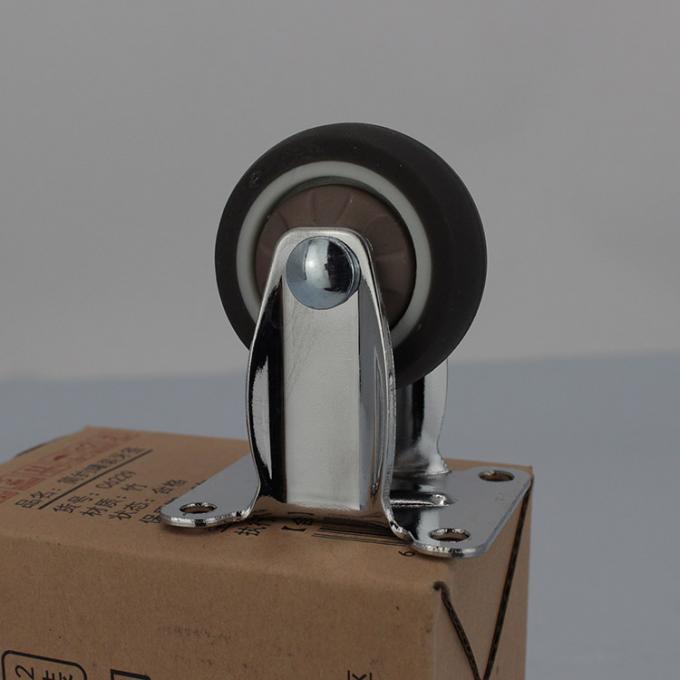 1.5 Inch Furniture Wheels Fixed Type Thermplastic Rubber Caster Wheels ...